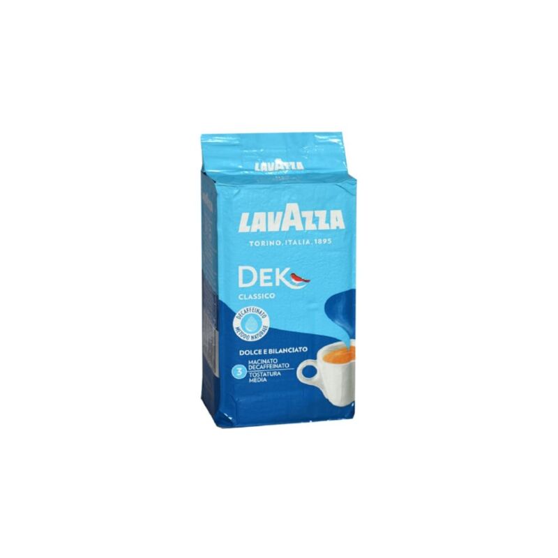 Malta kava Lavazza DEC be kofeino 250 g.