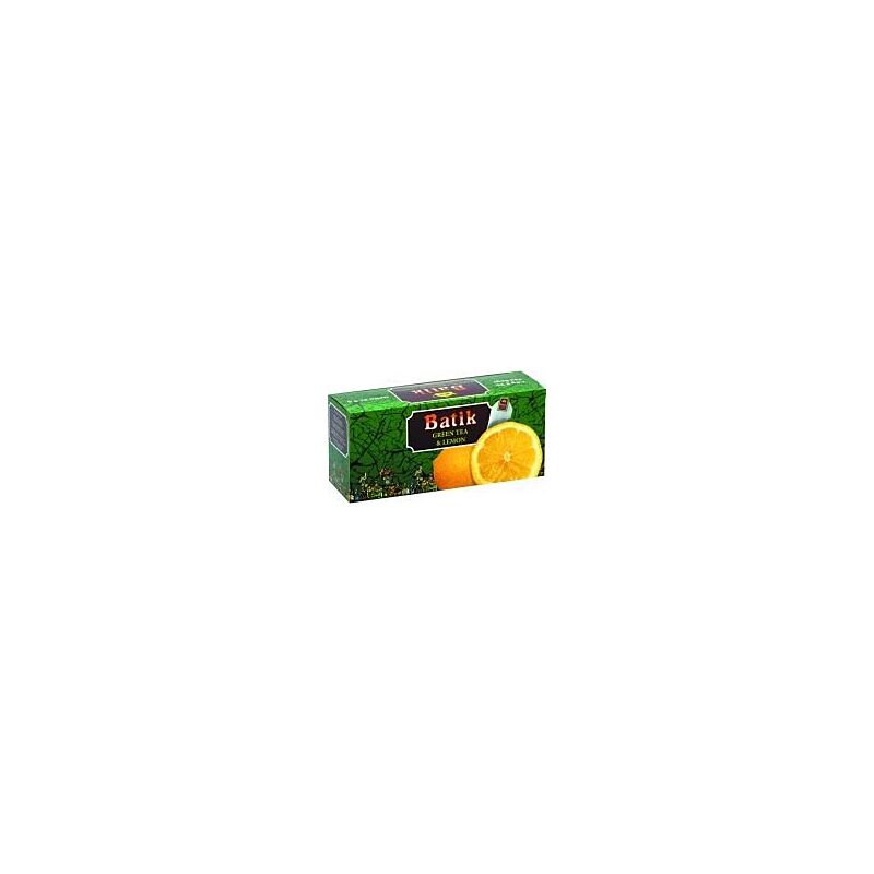 Pakeliais arbata BATIK žalia su ciktrina su siūlu be vokelio 25x1,5g